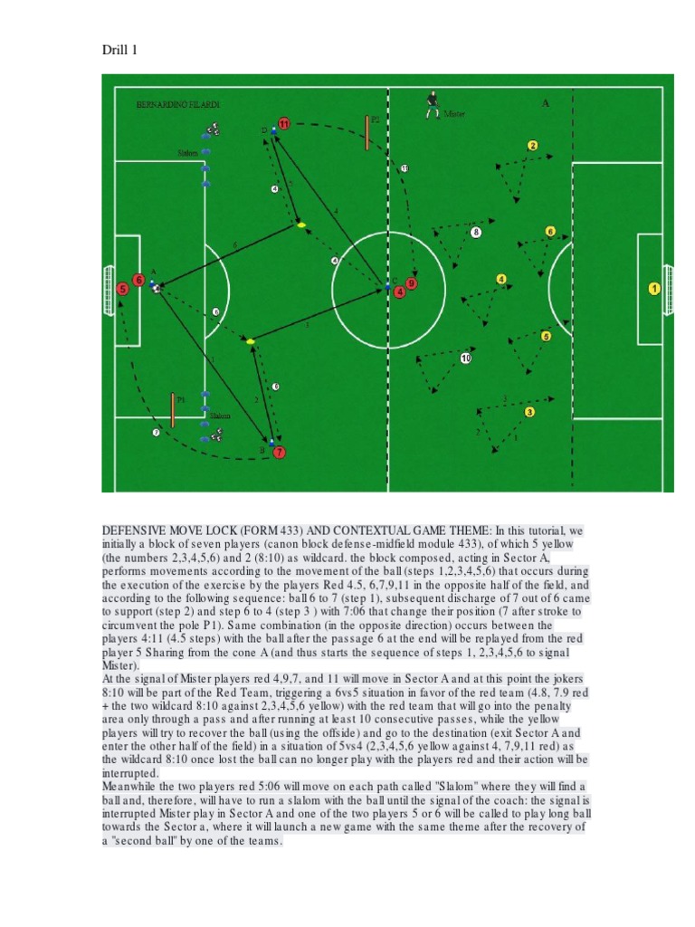 152 Football Drills | PDF | Forward (Association Football) | Defender ...
