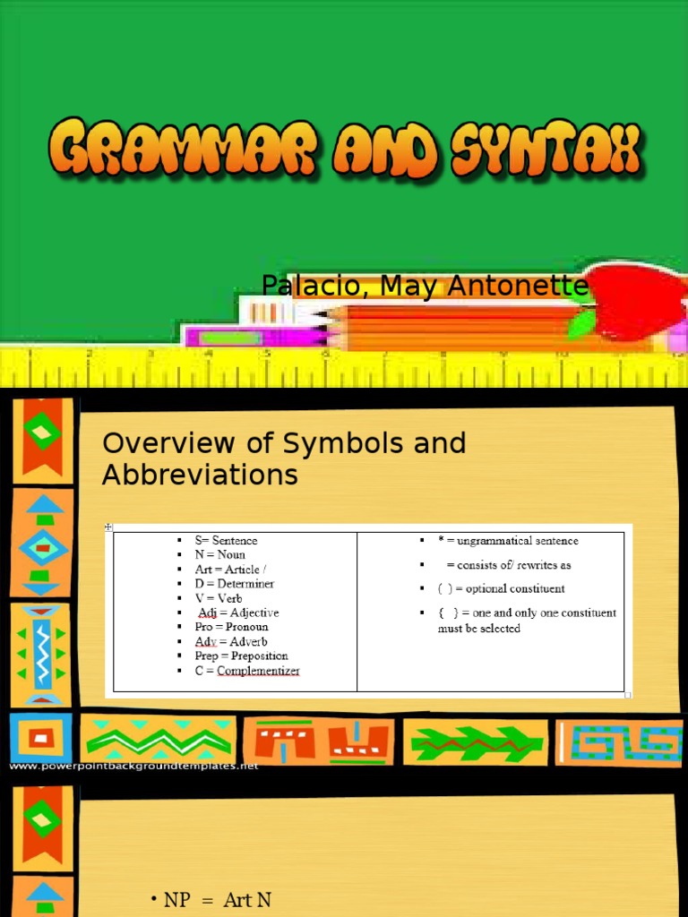 Introduction To Grammar and Syntax | PDF | Phrase | Noun