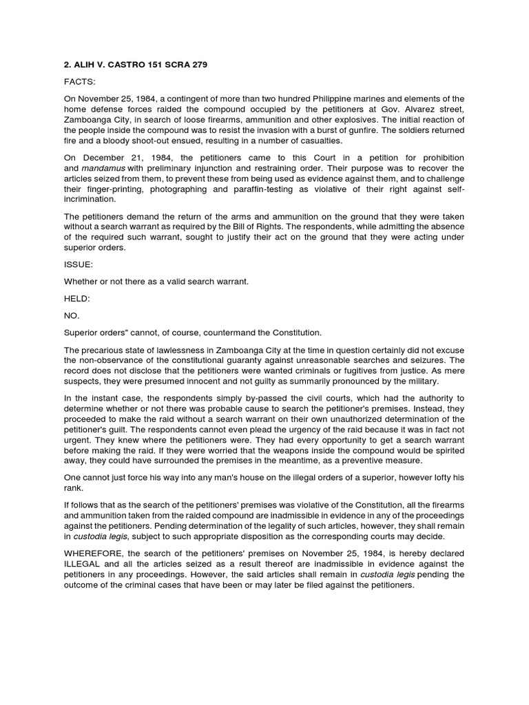 Consti 2 Cases Part 2 | PDF | Search And Seizure | Prosecutor