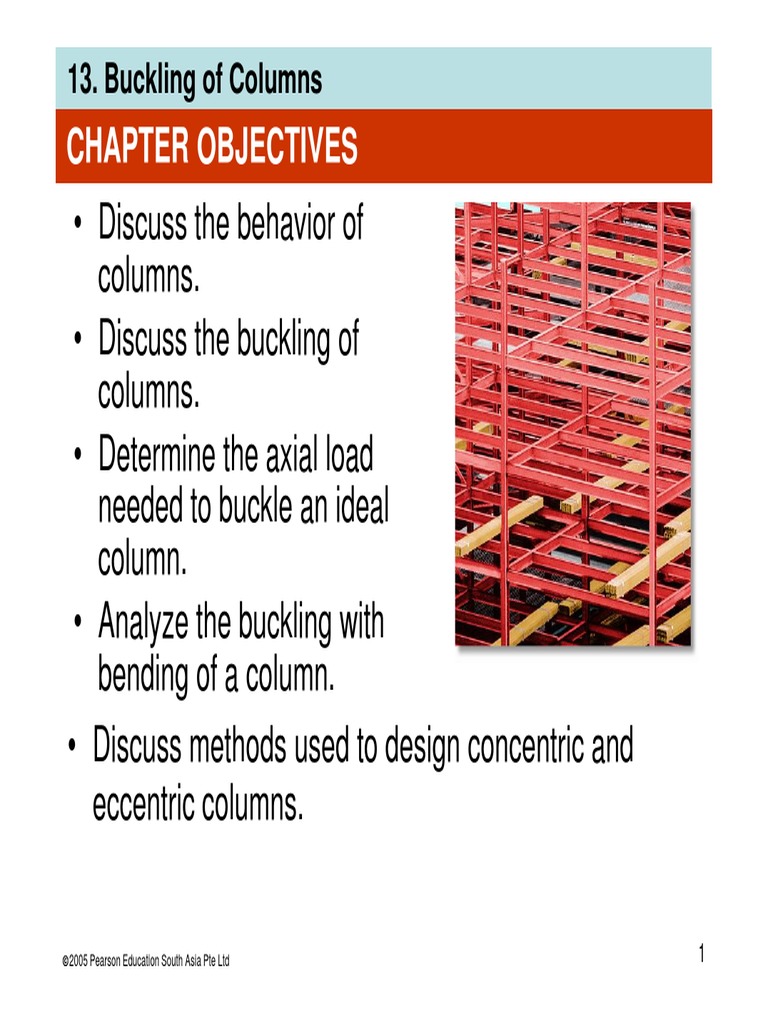 Chapter Objectives: 13. Buckling of Columns | PDF | Buckling | Column