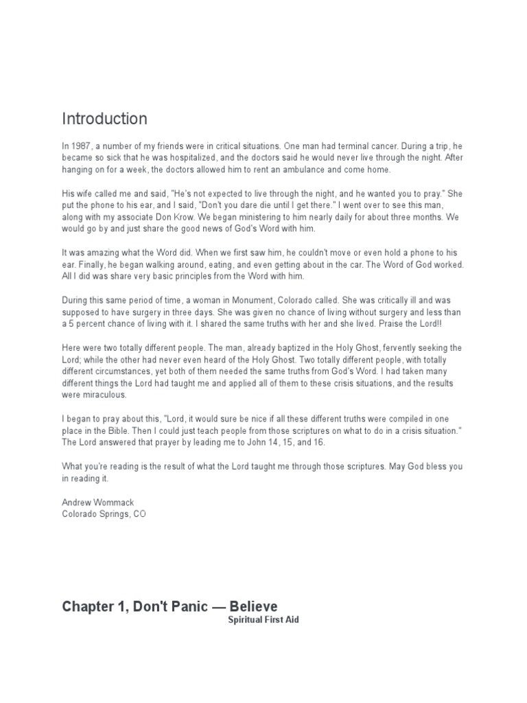 Christian Survival Kit Andrew Wommack New Pdf David Saul