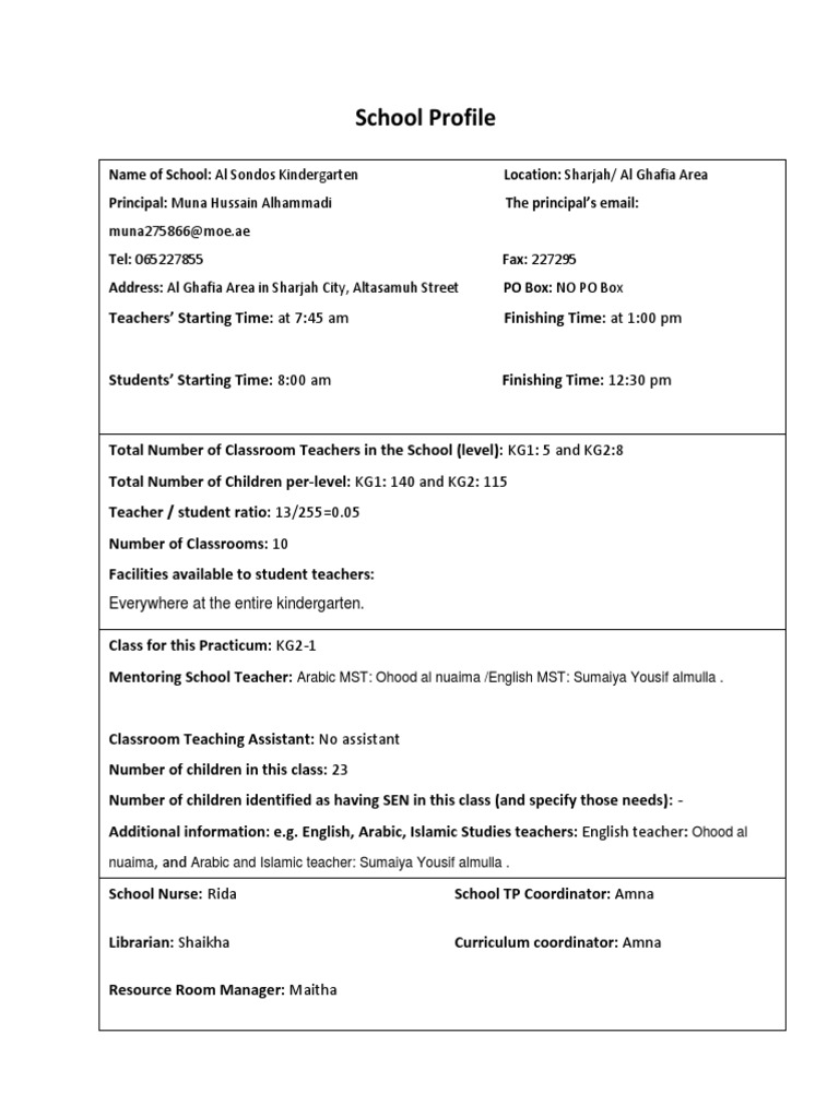 School Profile | PDF