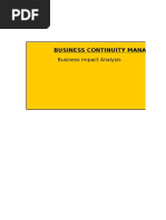 Sample BIA Questionnaire | PDF | Backup | Business Process