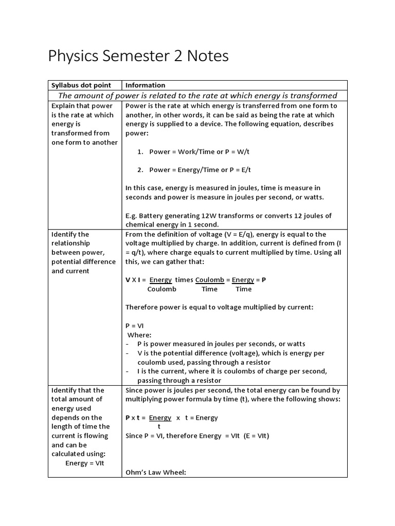 Physics Semester 2 Notes | PDF | Acceleration | Force