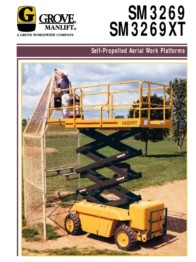 Sm3269_s Grove Man Lift | Elevator | Engines