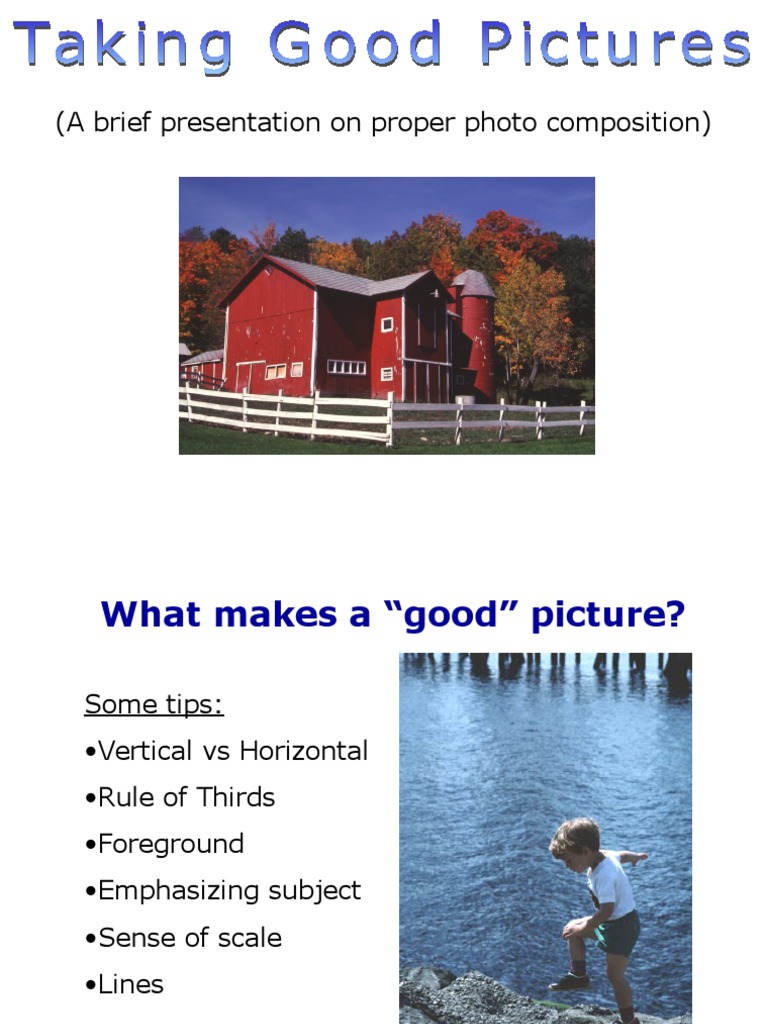 A Brief Presentation On Proper Photo Composition | PDF | Light | Vision