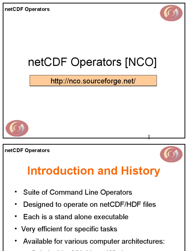 Netcdf Operators (Nco) | PDF | Computer File | Computer Engineering