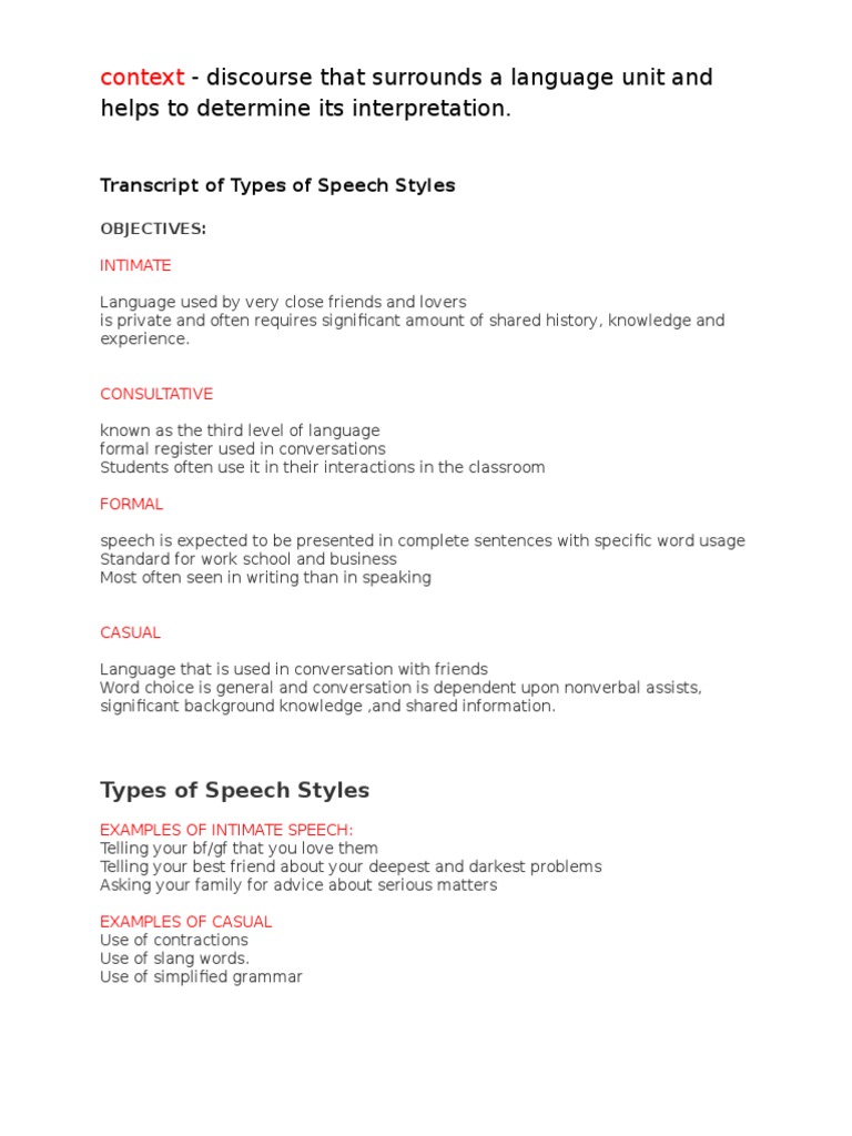 Context Discourse That Surrounds A Language Unit And Helps To Determine Its Interpretation