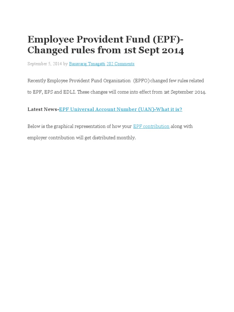Employee Provident Fund | PDF