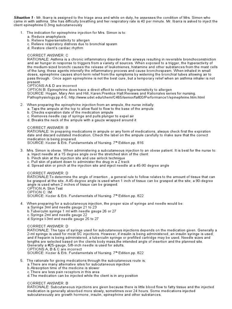 Nle Pre Board June 2008 Npt1-Questions and Rationale | PDF | Diabetes ...
