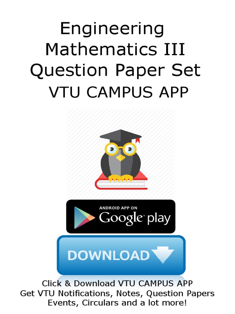 Analysis of a Model Question Paper for Engineering Mathematics III from ...