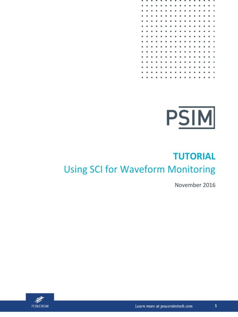 Tutorial Using Sci For Waveform Monitoring Pdf Bit Bit Rate