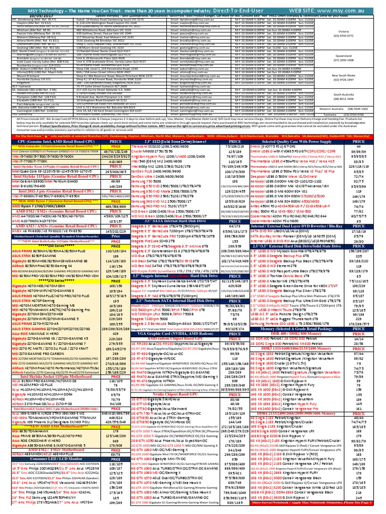 Parts | Download Free PDF | Intel | Advanced Micro Devices