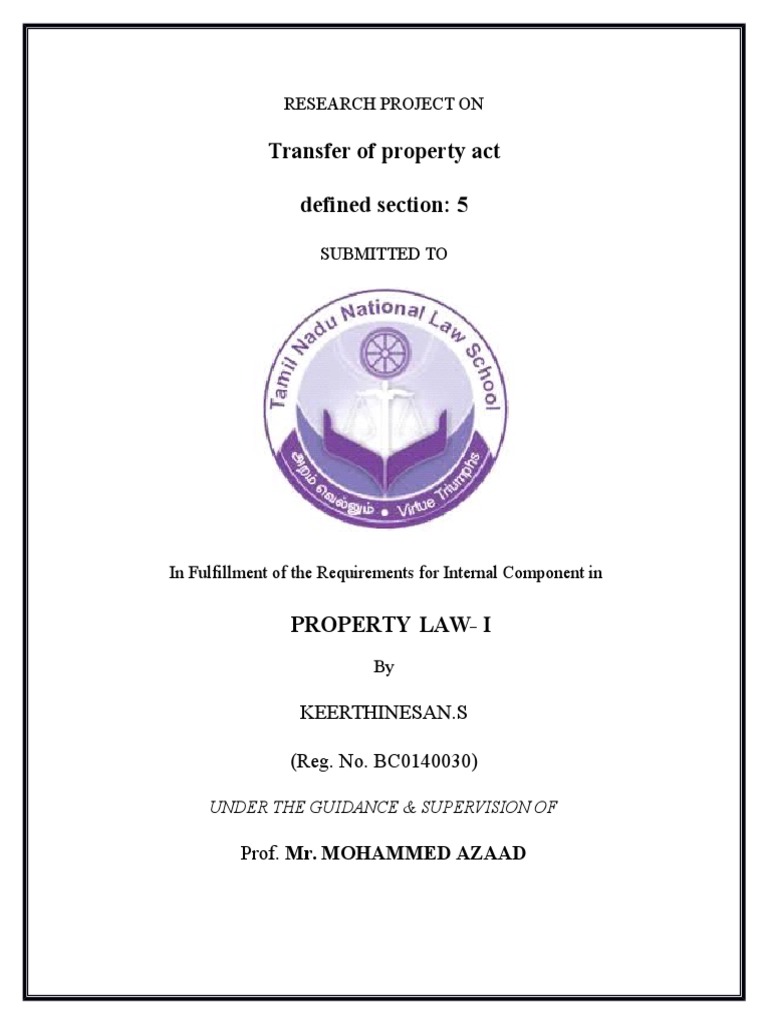 TOPA Section 5 Contents | PDF | Leasehold Estate | Legal Personality