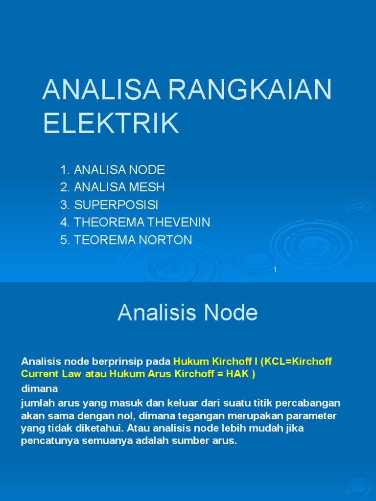 Analisis Node Mesh Norton Tevenin | PDF | Sains & Matematika