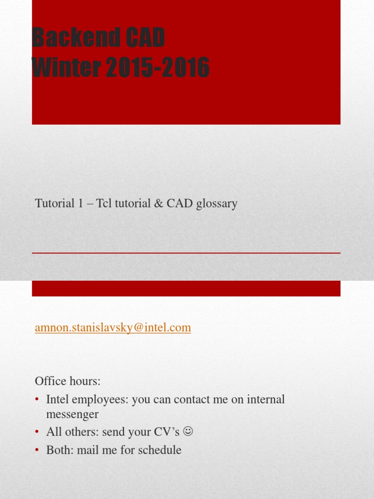 1 - TCL Tutorial CAD Glossary PDF | PDF | Software Engineering | Computer Programming