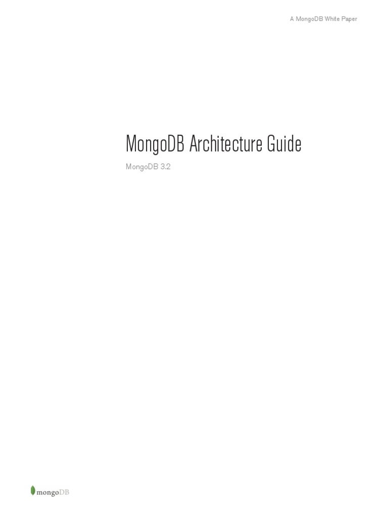 Mongodb Architecture Guide Pdf Pdf Mongo Db Database Index