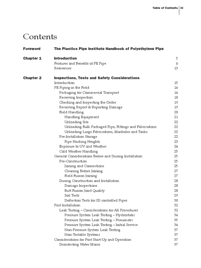 PPI - Handbook of Polyethylene Pipe (2nd ED) | PDF | Pipe (Fluid ...