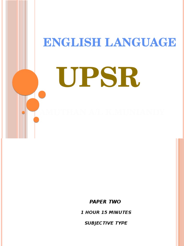 Upsr - Note Expansion 2015 | PDF | Adverb | Adjective