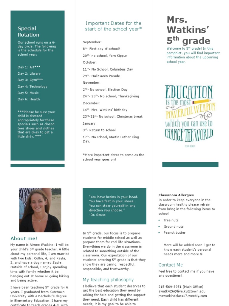 Classroom Brochure | PDF | Teachers | Further Education