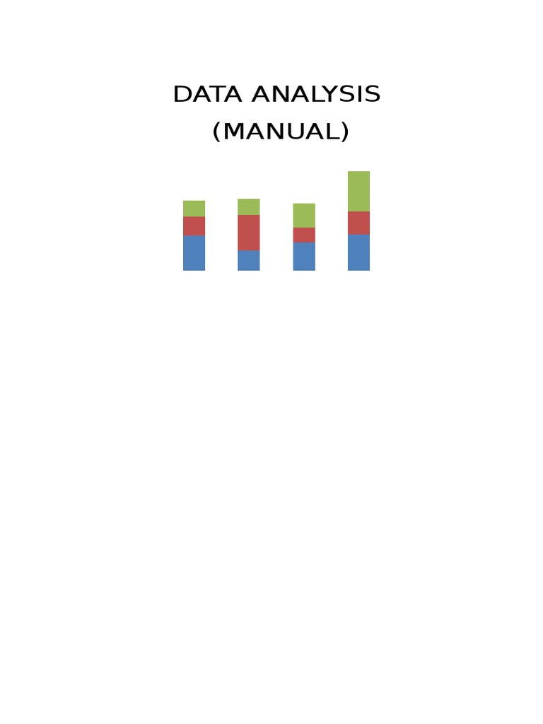 Data Analysis Manual Guide | PDF