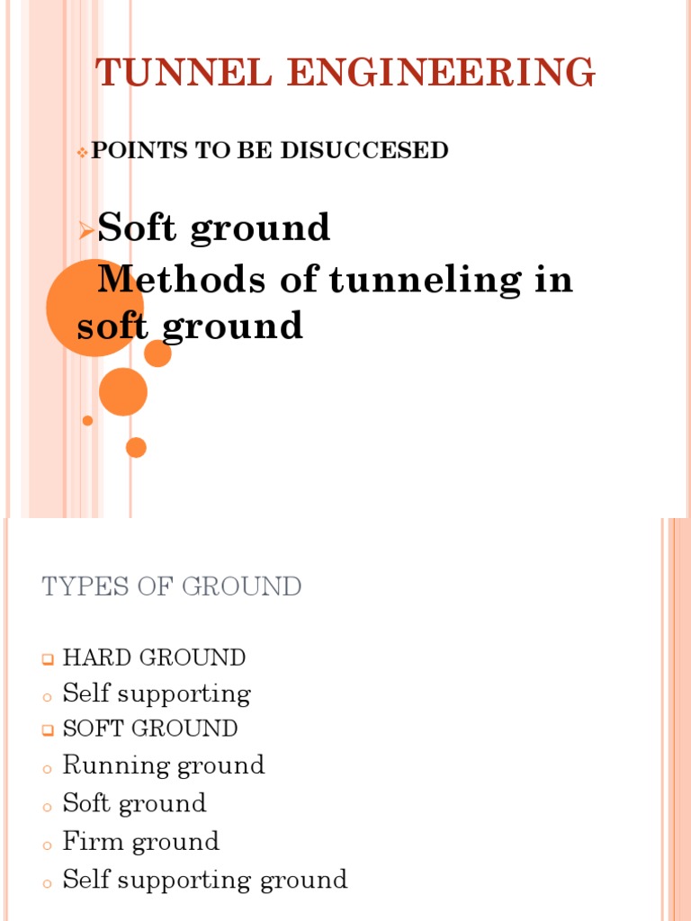 Soft Ground Tunneling Methods | PDF | Ventilation (Architecture) | Tunnel
