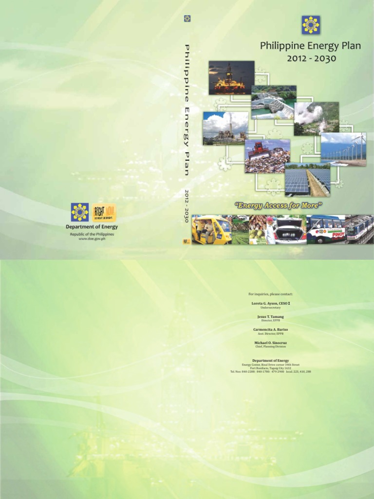 2012-2030 - Phil Energy Plan | PDF | World Energy Consumption ...