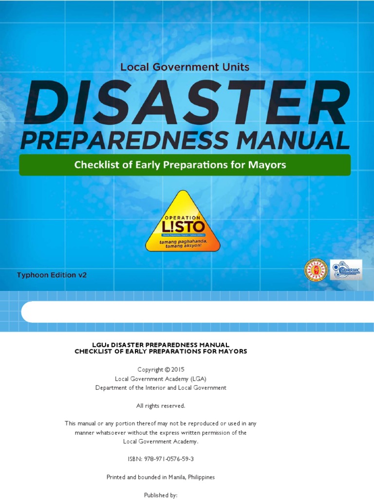 Local Government Unit Disaster Preparedness Manual | PDF | Hazards ...