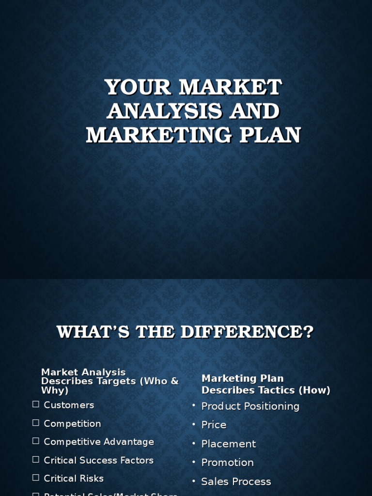 Market Analysis and Marketing Plan | PDF