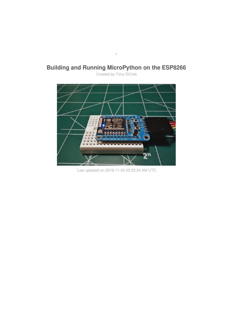 Building and Running Micropython On The Esp8266 | PDF | Booting ...