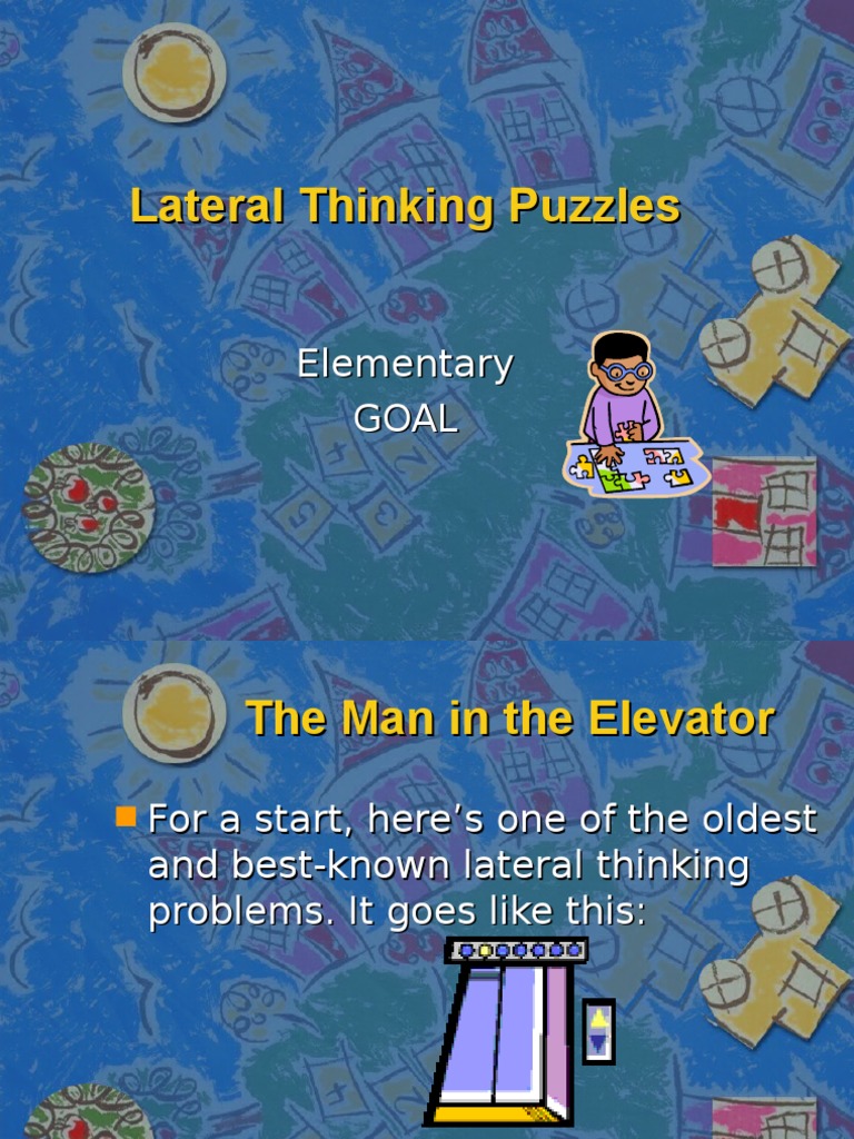 Lateral Thinking Puzzles | PDF | Swimsuit | Truck