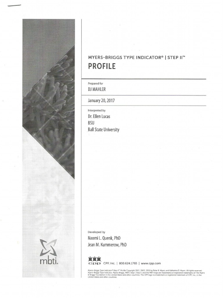 Mbti Step II | PDF