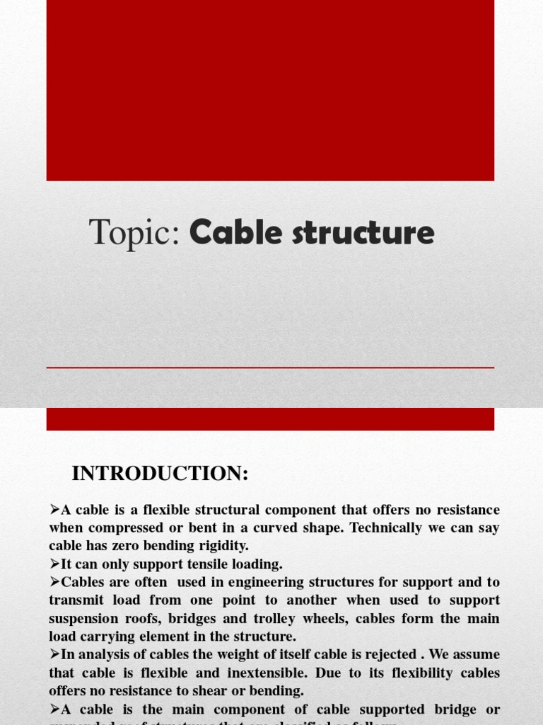 Cable Structures | PDF | Structural Engineering | Civil Engineering