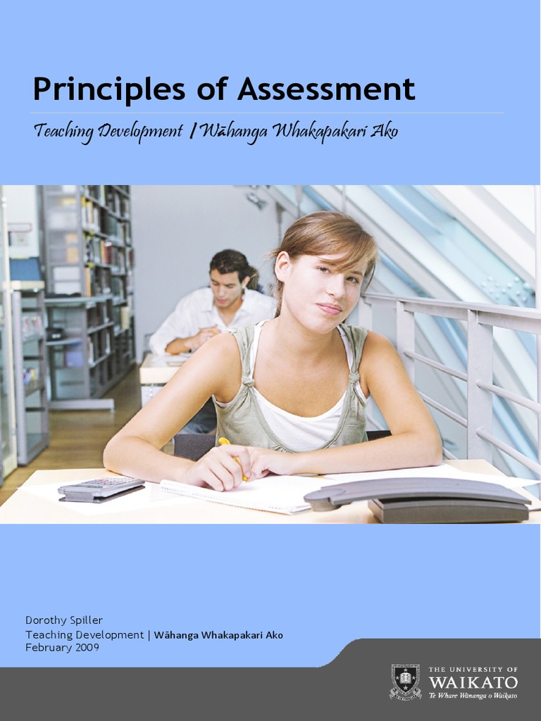 Assessment Principles PDF | PDF | Educational Assessment | Competence ...
