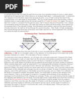Physics Project On Total Internal Reflection | PDF | Transmission ...