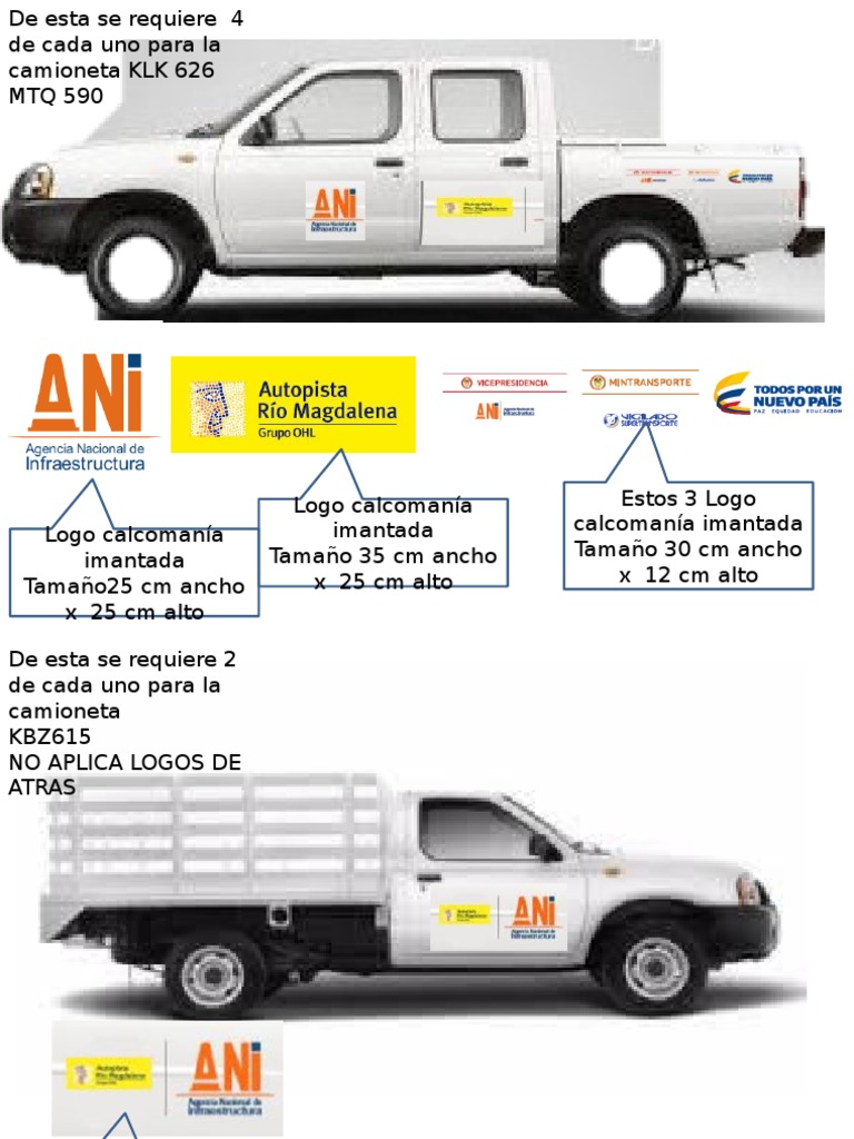 Medidas de logos para camionetas | PDF | Hogar, jardinería y bricolaje