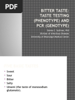 Genetic Basis of Bitter Taste Variability | PDF | Taste | Biochemistry