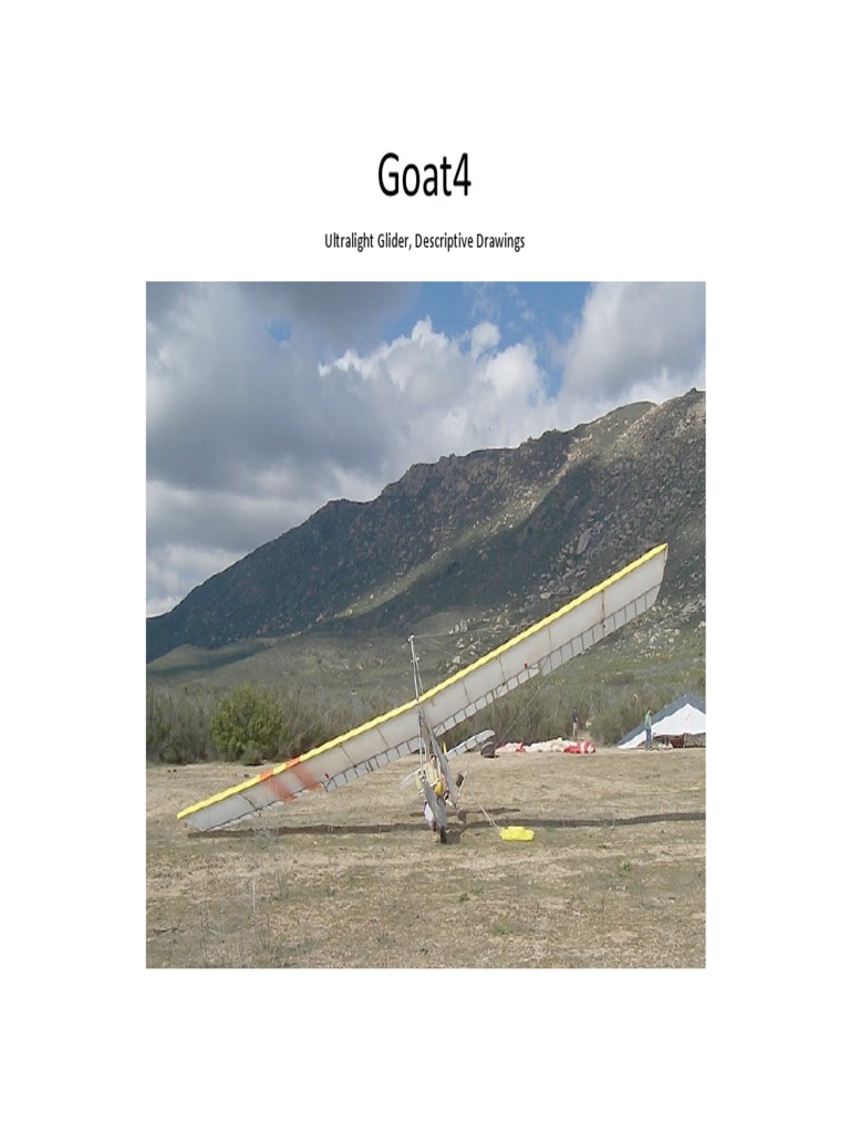 Goat4 Ultralight Glider Drawings | PDF | Empennage | Aircraft
