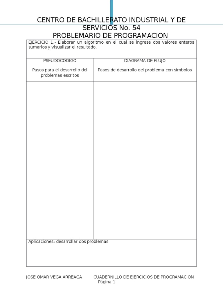 Cuadernillo de Practicas de Programacion | PDF | Algoritmos ...