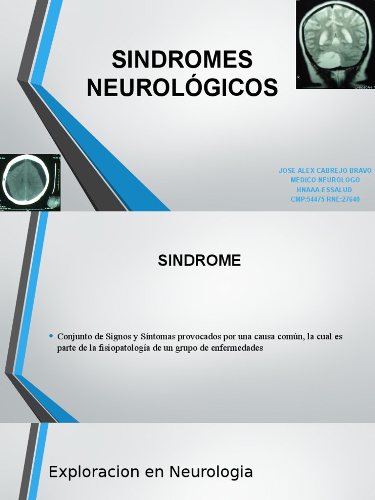 Síndromes Neurológicos y Diagnóstico | PDF | Médula espinal | Neurología