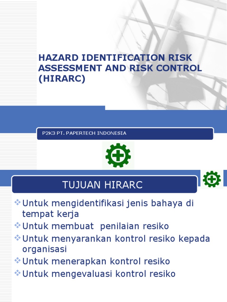 Hazard Identification Risk Assessment and Risk Control | PDF