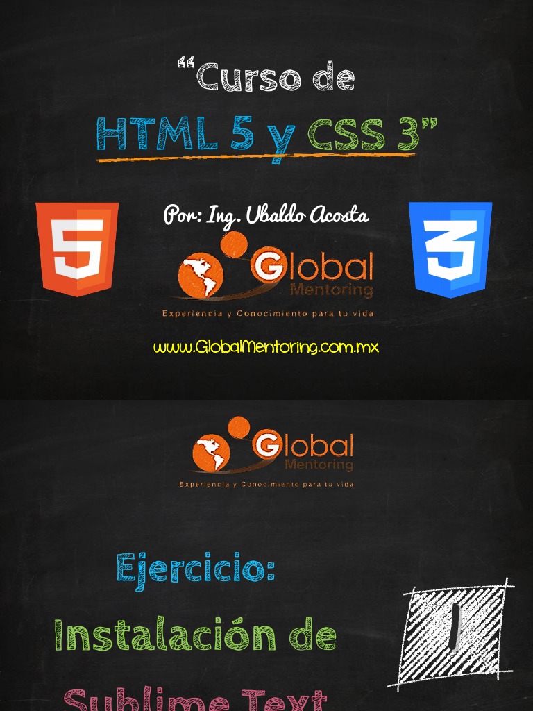 Curso HTML5 - Ejercicio 01 | PDF