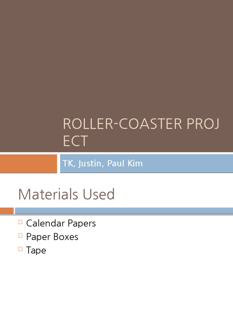 Roller Coaster | PDF