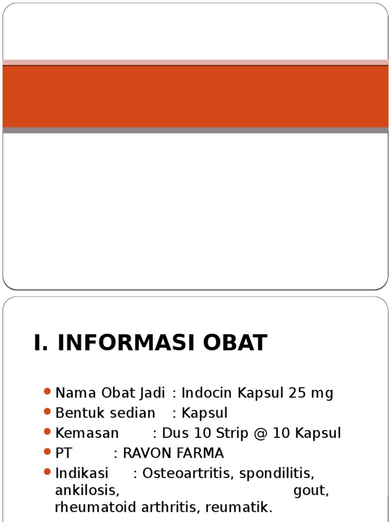 Kapsul Indometasin | PDF