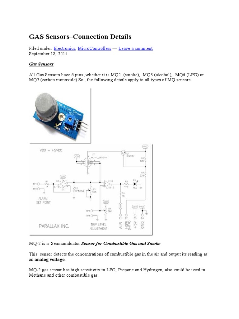 GAS Sensors | PDF
