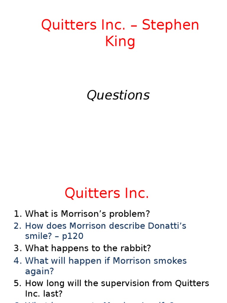 Quitters Inc | PDF