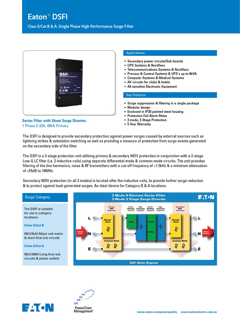 DSFi Brochure.673 | PDF | Filter (Signal Processing) | Rectifier
