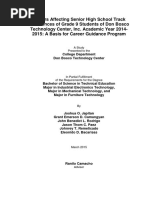 Senior High School Sample Thesis | PDF