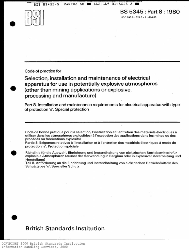 BS 5345-8 | PDF