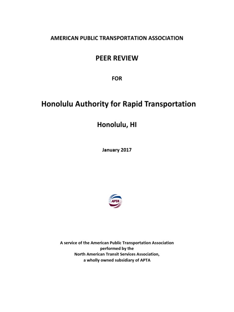 APTA Peer Review Report | PDF | Consultant | Business